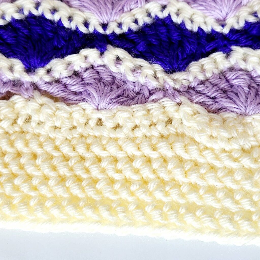 Purple Shell Stitch Crochet Baby Blanket - Affinity For Yarn